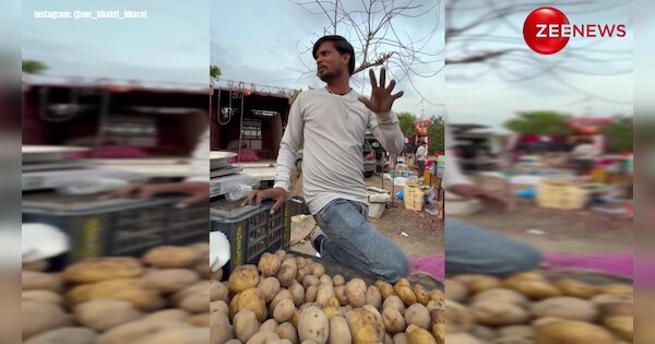 vendor sells vegetable with singing sindoor operation chalo mere hath ...