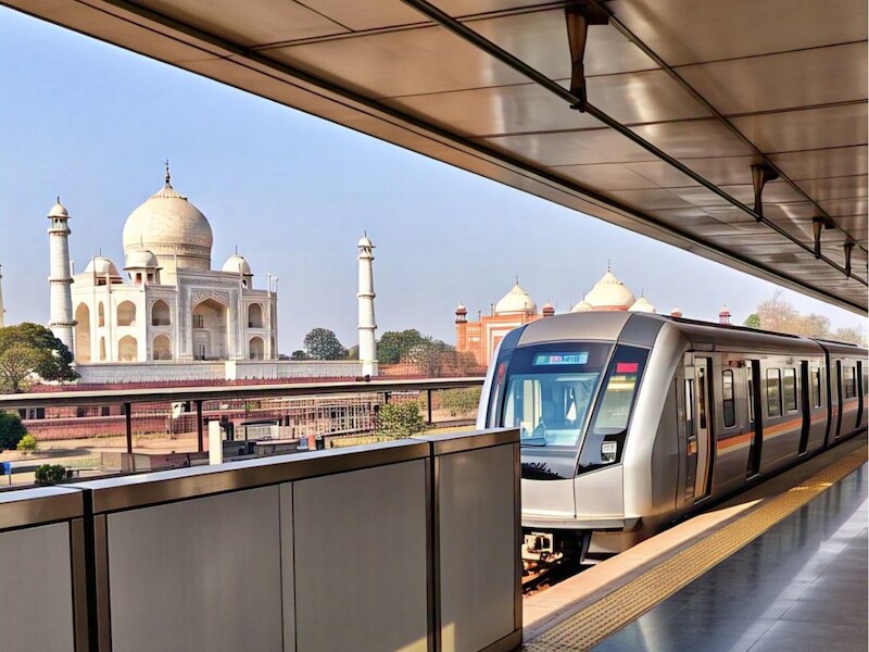 Good news on Agra Metro Corridor foot over bridges will be built at 3 ...