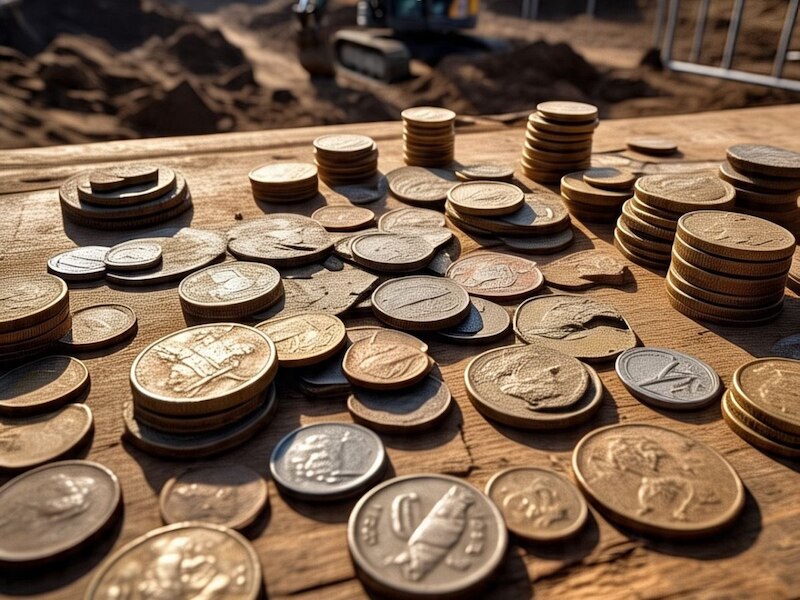 british era ancient coins discovered in kaushambi during excavation of ...