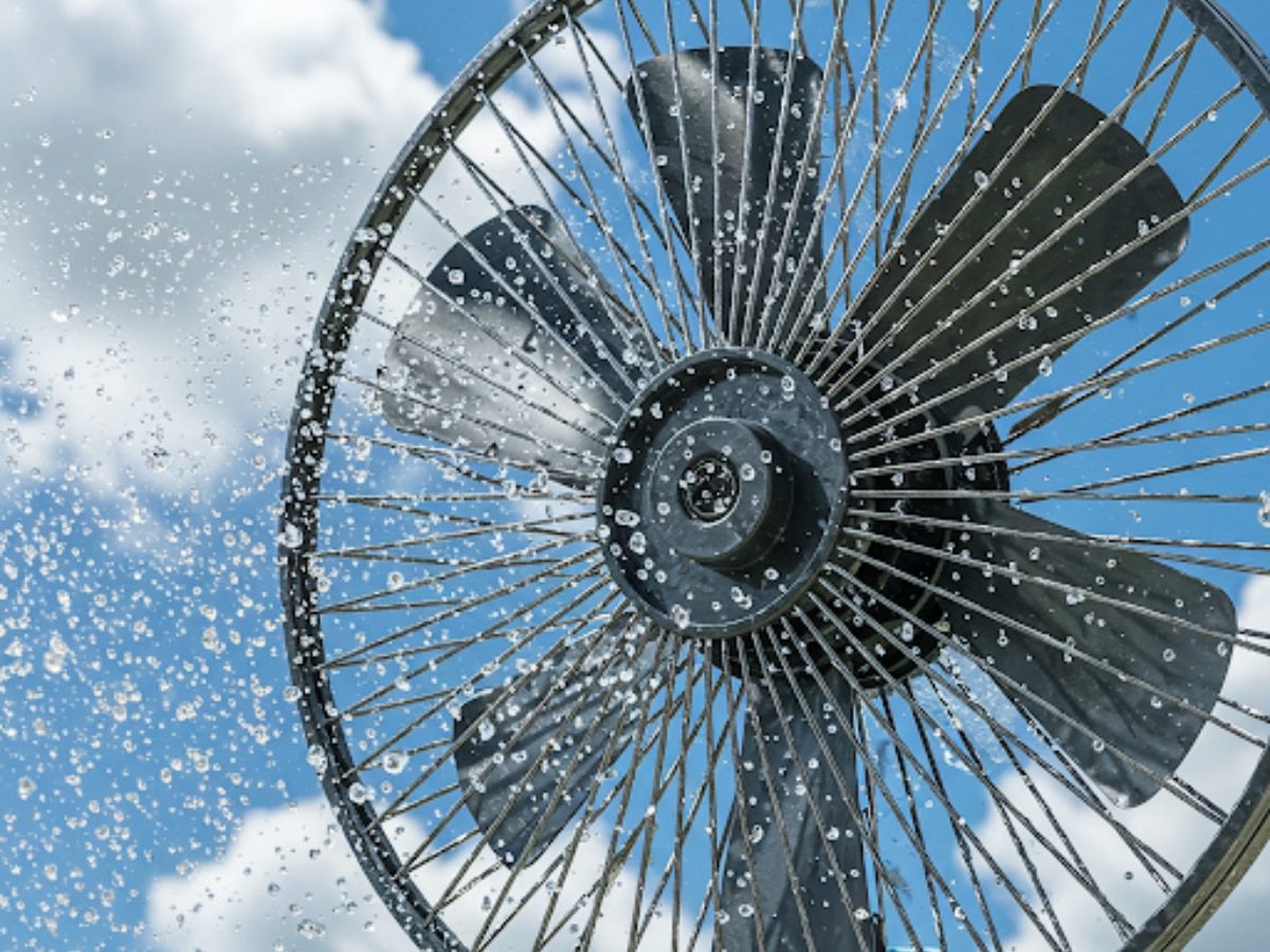 water sprinkler fan cools room like air conditioner know how it Works ...
