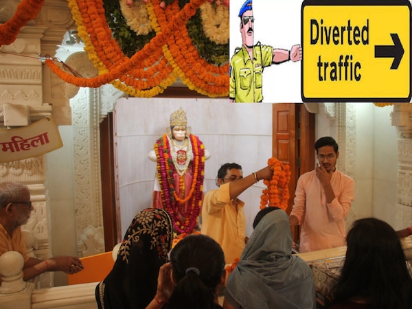 lucknow Bada Mangal diversion on 14 routes from IT Chauraha to ...