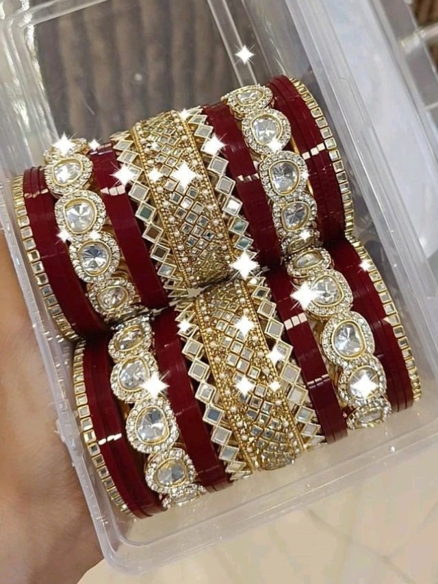 trending chura designs for bride latest chooda designs | चूड़ा की ये ...
