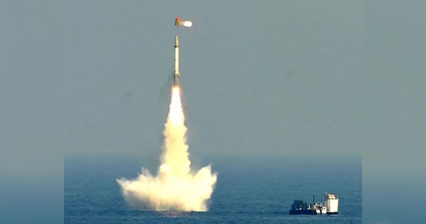 K15 also known as B 05 Indian submarine launched ballistic missile SLBM Sagarika Shaurya Speed ...