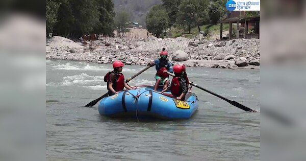 Tourists reached Kullu Manali to get relief from heat enjoying river ...