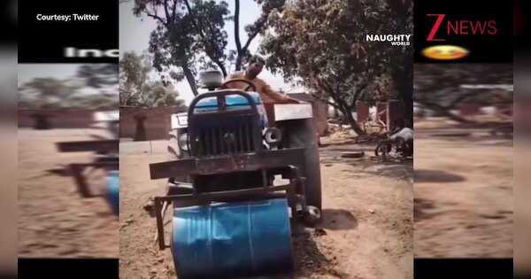 man converted tractor into road roller seeing people said bhai ki ...
