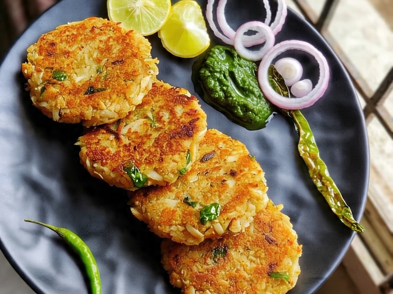 poha suji cutlet recipe how to make poha suji cutlet crispy spicy snack ...