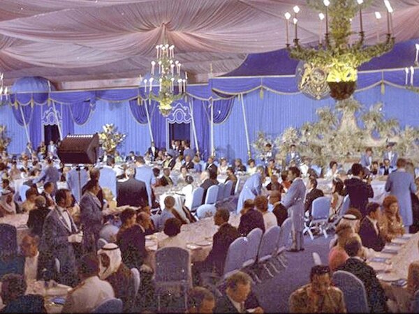 World Most Expensive Party in Iran 1971 Shah Mohammad Reza Pahlavi ...