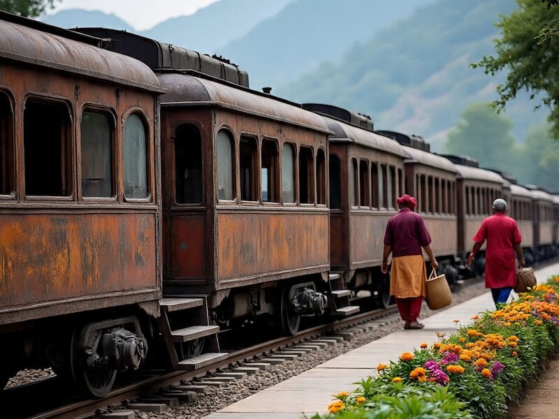 unique barhajia train running in deoria between Bhatni to Barhaj railway station know story of ...