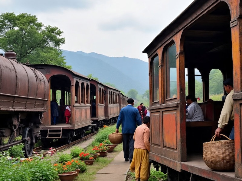 unique barhajia train running in deoria between Bhatni to Barhaj railway station know story of ...