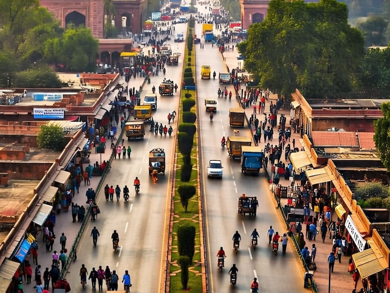 5 main roads of agra will be developed as model roads having modern ...