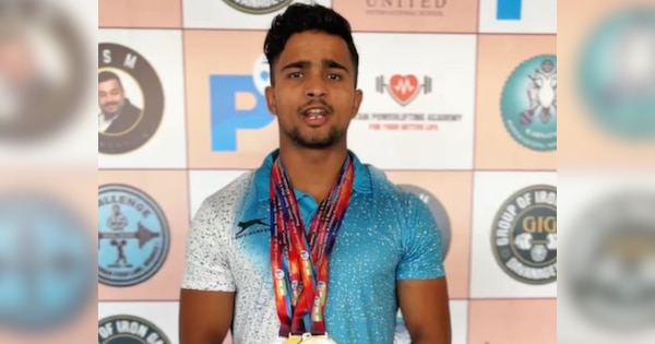 yash yadav of baghpat won 3 three gold medal in national powerlifting championship in Karnataka ...