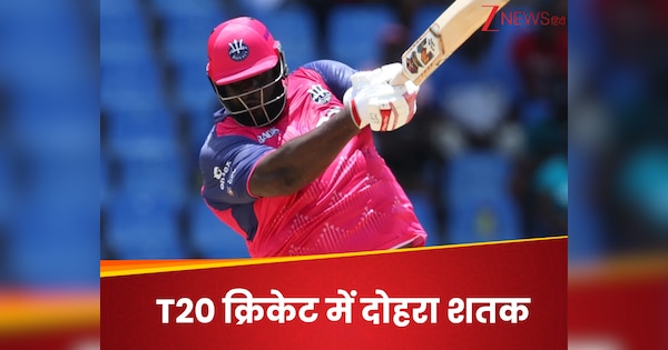 rahkeem cornwall explosive double century t20 cricket smashed 205 runs ...