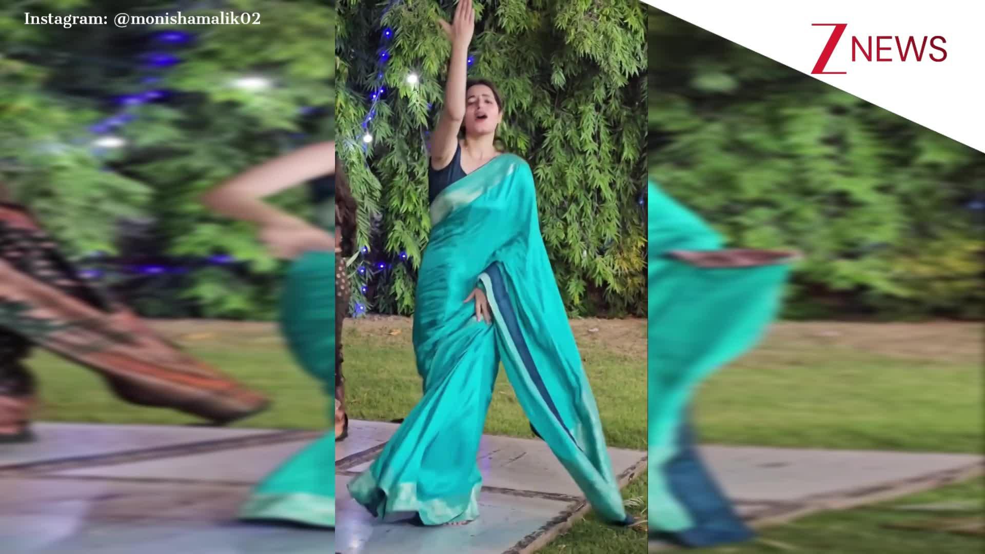 girl haryanvi dance in saree on ucha nicha rasta trending on social ...
