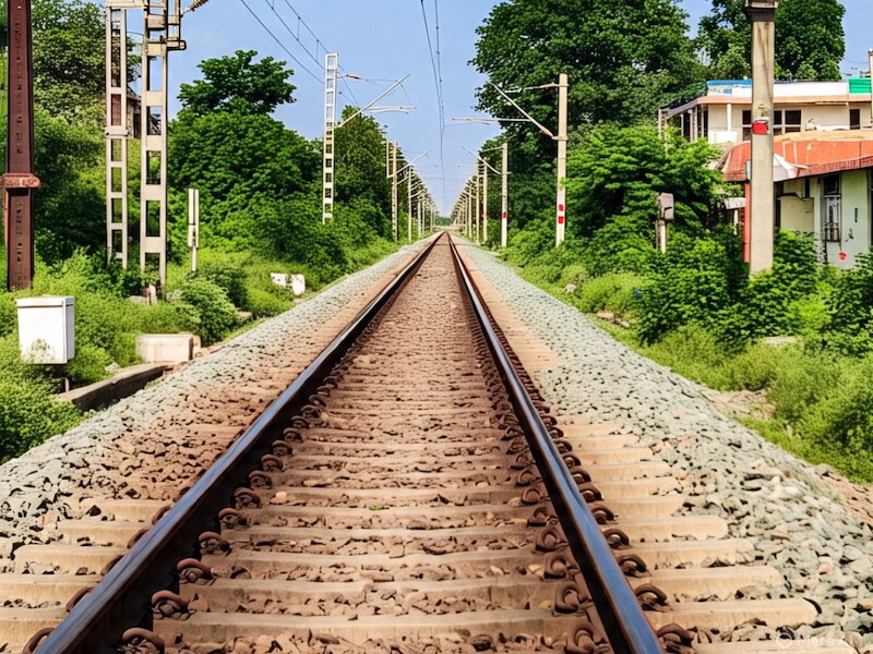 third railway line trail between these two districts of up journey will ...