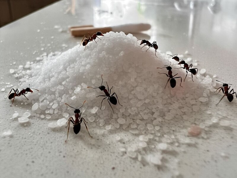 Killing ants releases a chemical odor which alerts other ants ...