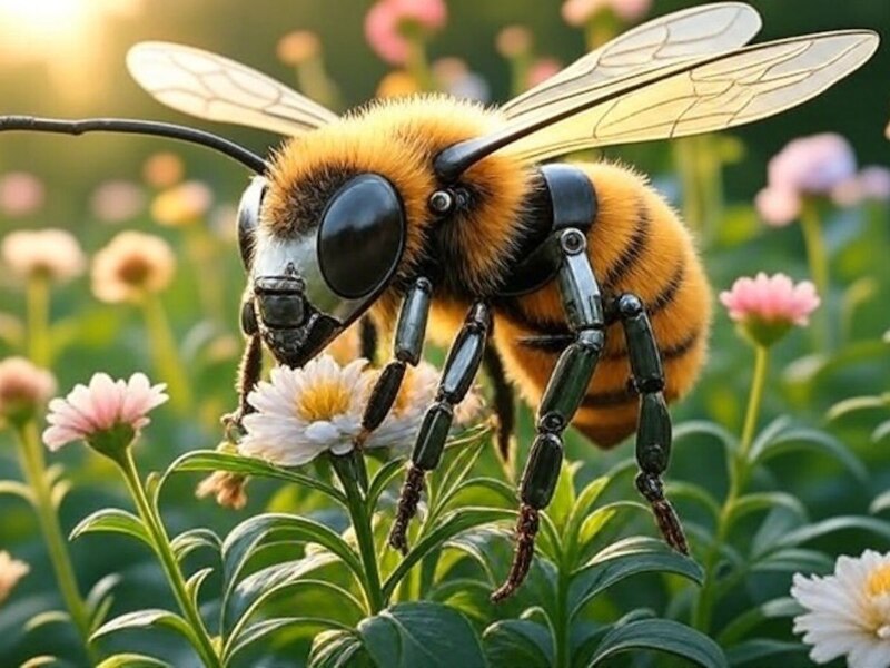 Chinese scientists Made cyborg bee that obeys commands She will spy for ...