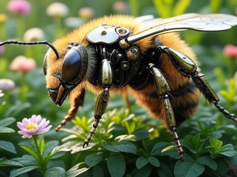 Chinese scientists Made cyborg bee that obeys commands She will spy for ...
