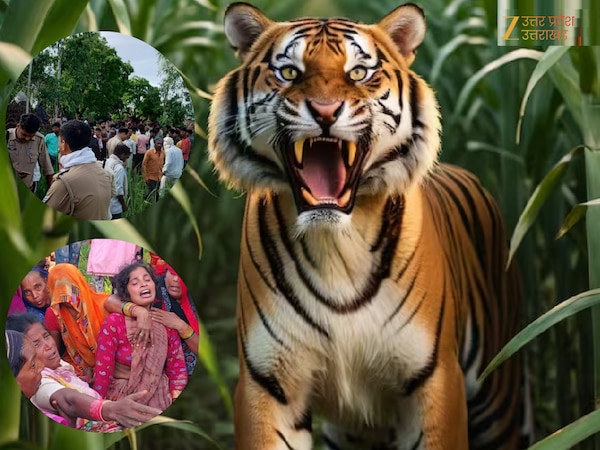 tiger attack farmer killed in pilibhit villagers in panic kisan par bhagh ka hamla | Pilibhit ...