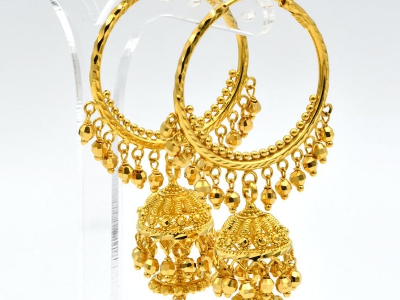 latest gold bali designs in 4 to 5 gram gold trending gold earring ...