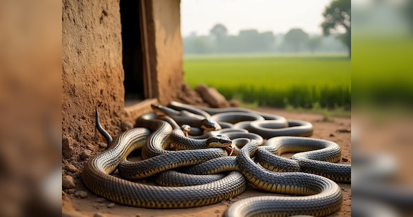 16 snakes appeared in house of a village in Lalitpur family unable to ...