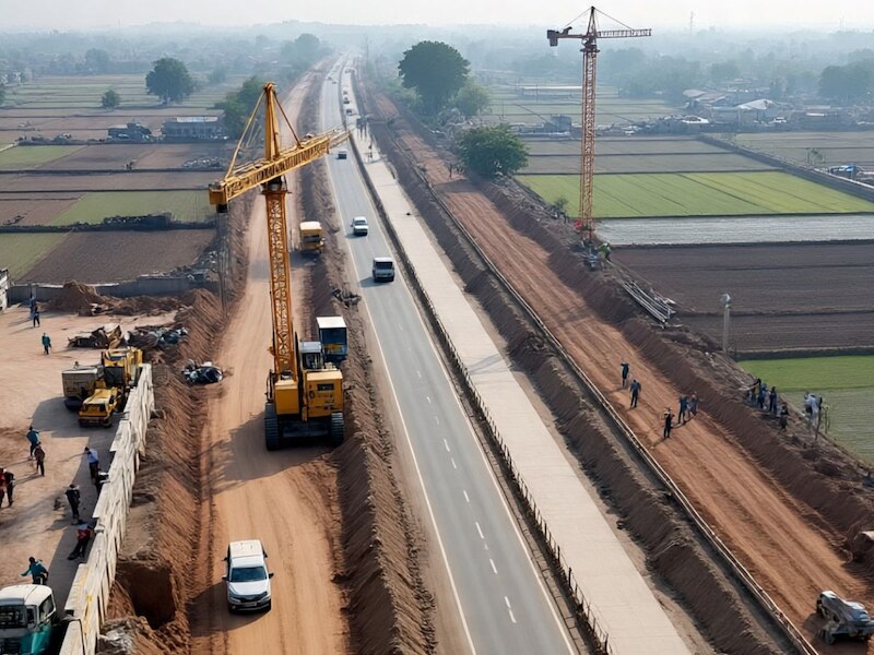 PWD received approval from UP govt for Chandausi Gunnaur road widening ...