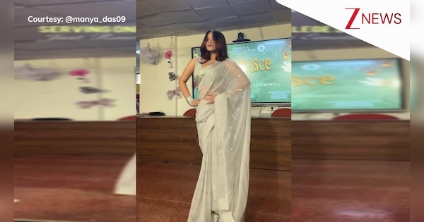 girl did amazing ramp walk on farewell audience ayes stick on her ...