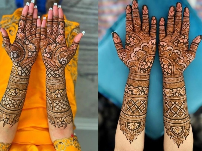 Apply this kajari teej diy mehndi designs that will make everyone say ...