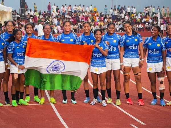 Asia Rugby Under 20 in Rajgir Indian women team won bronze | राजगीर में ...