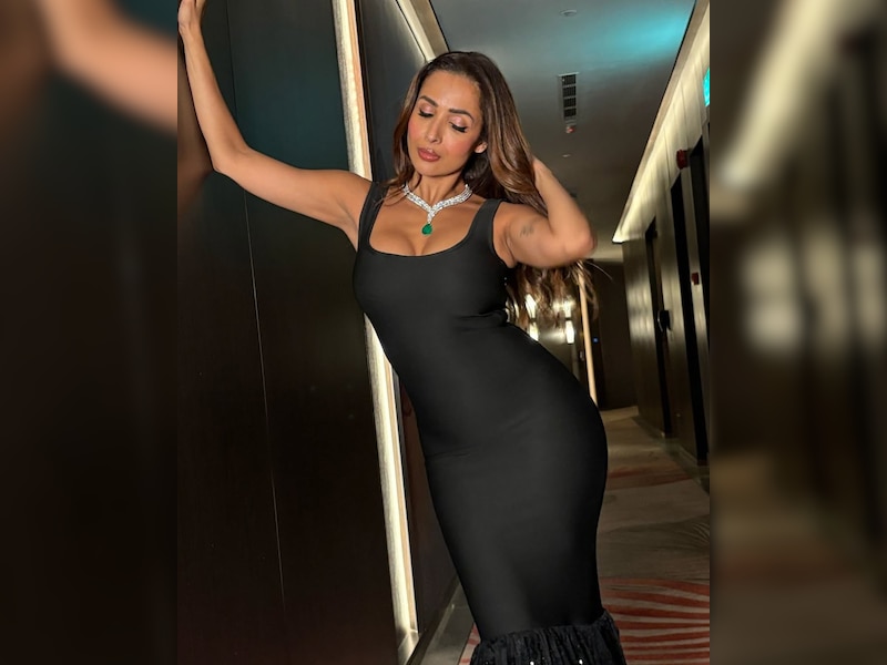 51 Years Old Malaika Arora STUNS in Black Dress Malaika Arora ne dhaya kahar dekh diwane huye ...