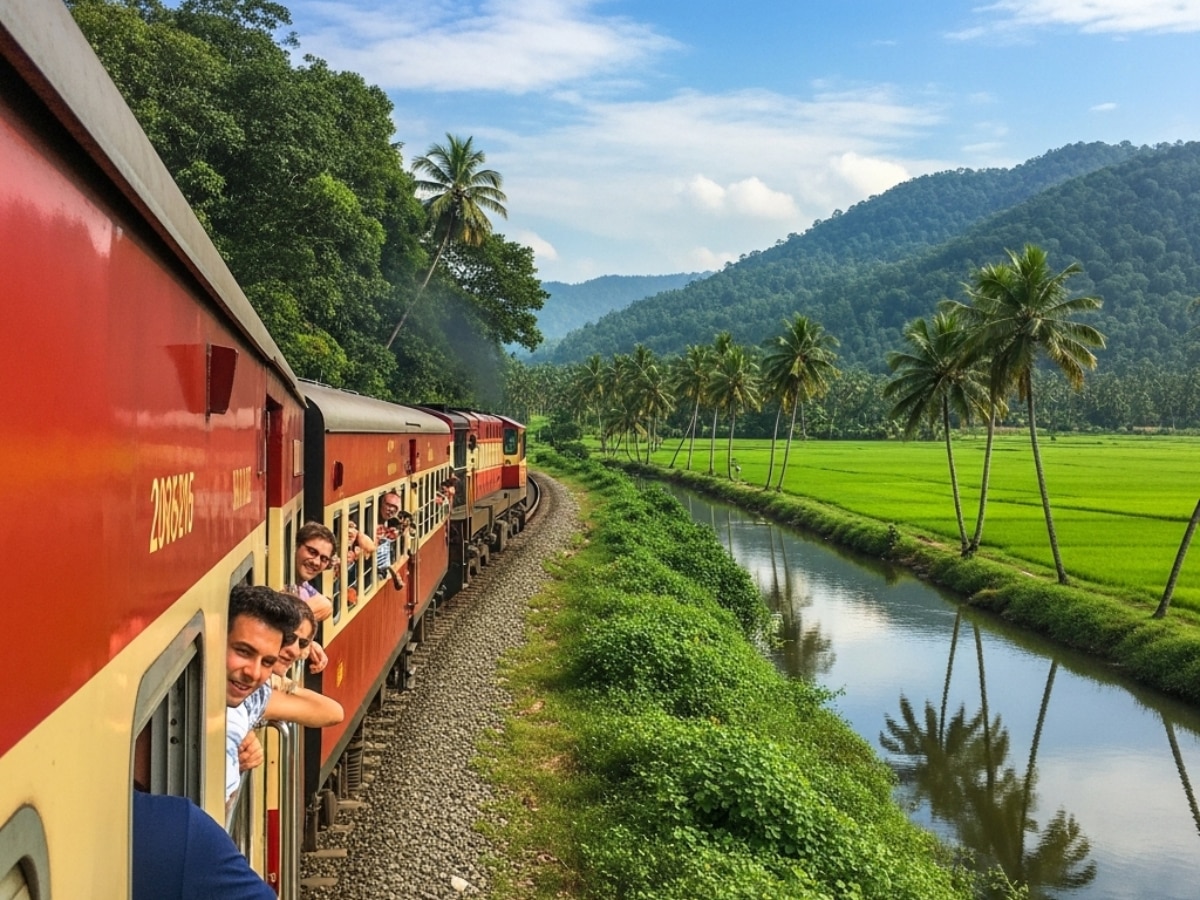 Indias Smallest train kochi harbour terminus kerala scenic tourist ...