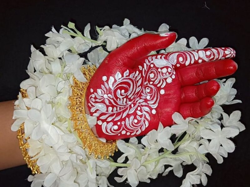 latest hand alta designs for navratri trending bengali alta ideas ...