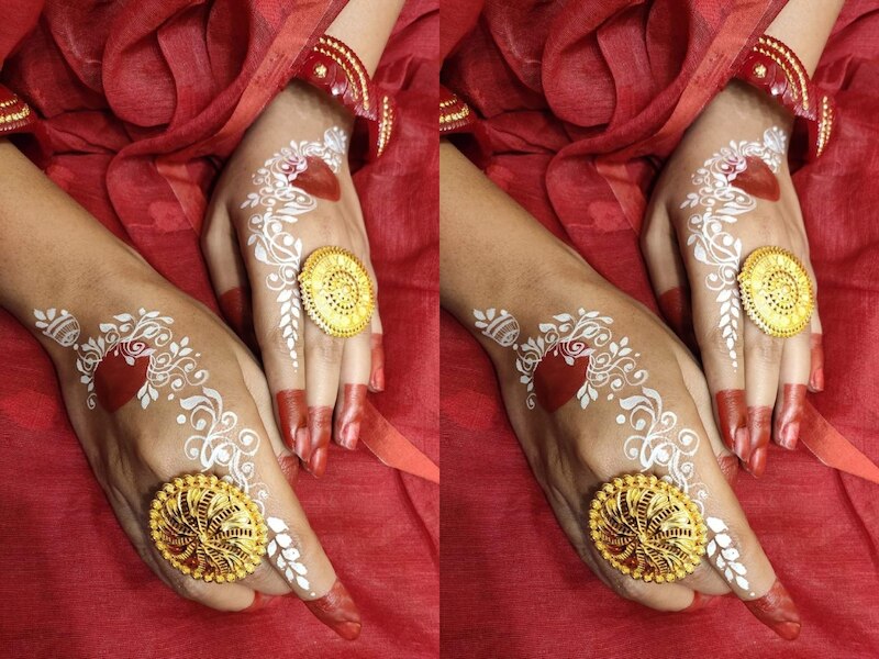 latest hand alta designs for navratri trending bengali alta ideas ...