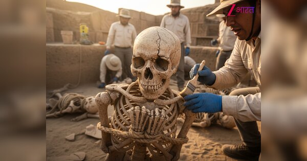 Peru 2300 year old skeletons with ropes human sacrifice theory puemape ...