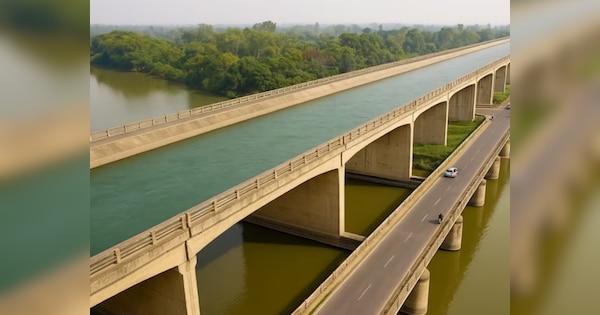 unique bridge of uttar pradesh where river flow and canal above kasganj ...