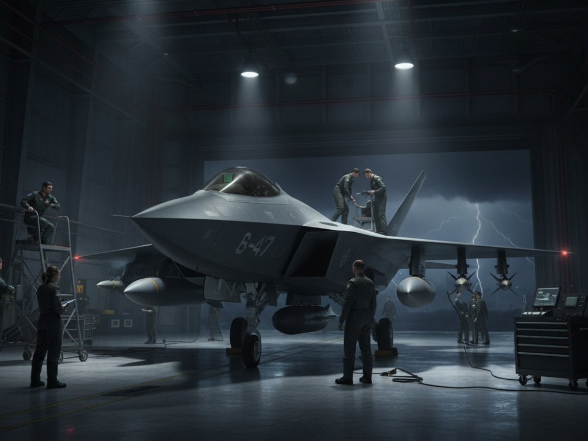 f47 fighter jet america most dangerous 6th generation aircraft | 2490KM की रफ्तार, आसमान पर ...