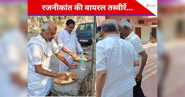 74 Years Old Thalaiva Rajinikanth takes a spiritual break eats food ...