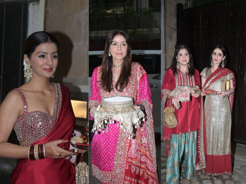 shilpa shetty to raveena tandon these actress attends anil kapoor karwa ...