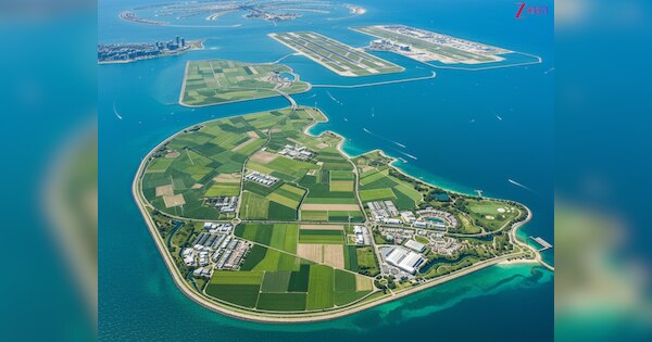 Worlds largest artificial man made islands Flevopolder Yas Island Palm ...