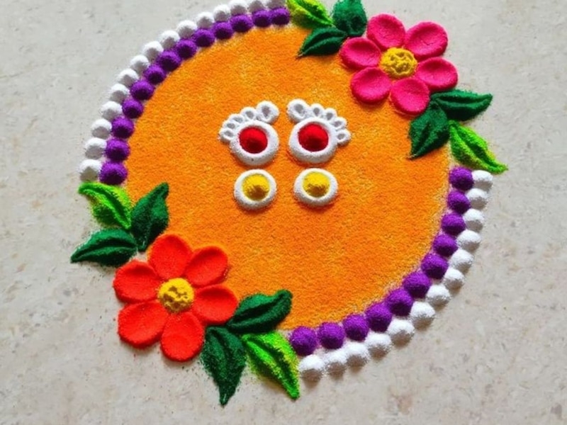 dhanteras special creative and beautiful rangoli designs | धनतेरस पर घर ...