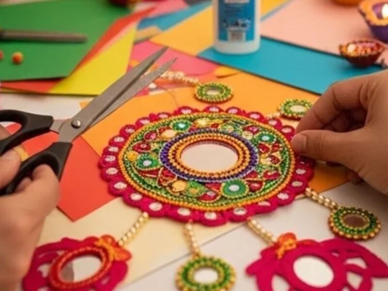 diwali decoration ideas How to make Toran at home | बाजार से लाने के ...