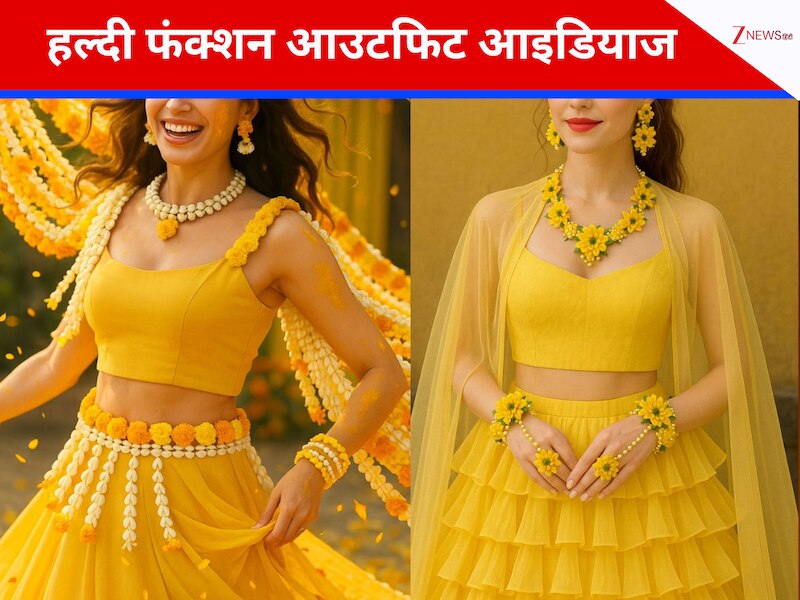 latest haldi outfit ideas for bride trending haldi outfit designs ...