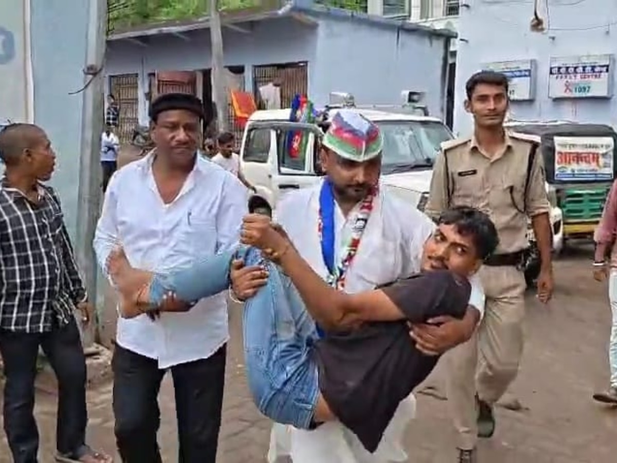 LJPP Pramod Yadav becomes a savior for injured youth receives ...