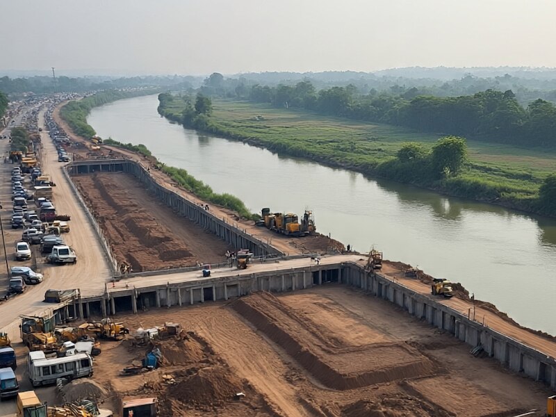 UP govt started construction of new two lane bridge over Gomti River at ...