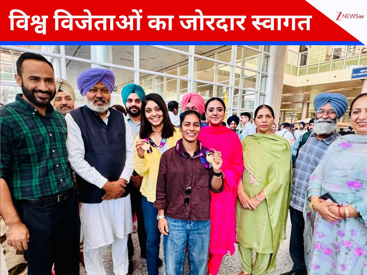 Punjab AAP Bhagwant Mann Government Welcome Harleen Deol and Amanjot ...