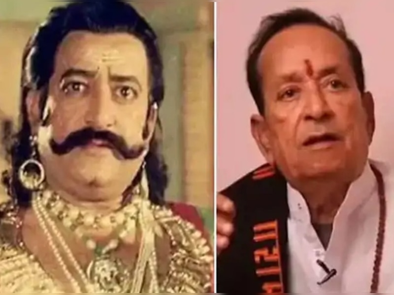 1987 TV Famous Ramanand Sagar Raavan aka Arvind Trivedi who genuinely ...