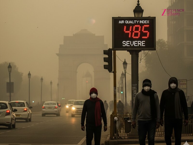 दिल्ली की हवा बनी जहर... AQI 400 के पार, राजधानी गैस चैंबर में तब्दील