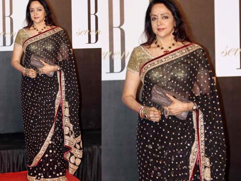 dream girl Hema Malini saree style ideas for women see trending photos | 50 प्लस की महिलाओं के ...
