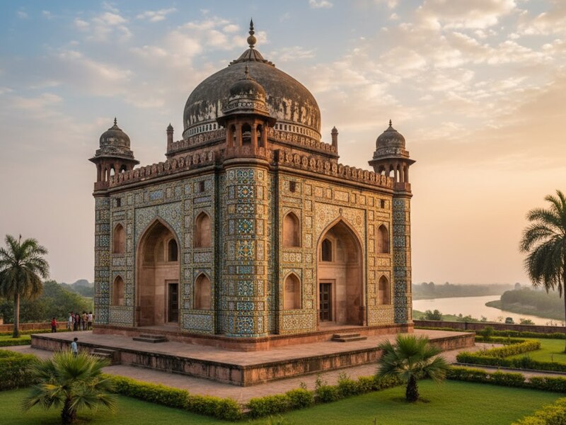 Jaunpur Sher Jama Khan Tomb Maqbara near Gomti River who single ...