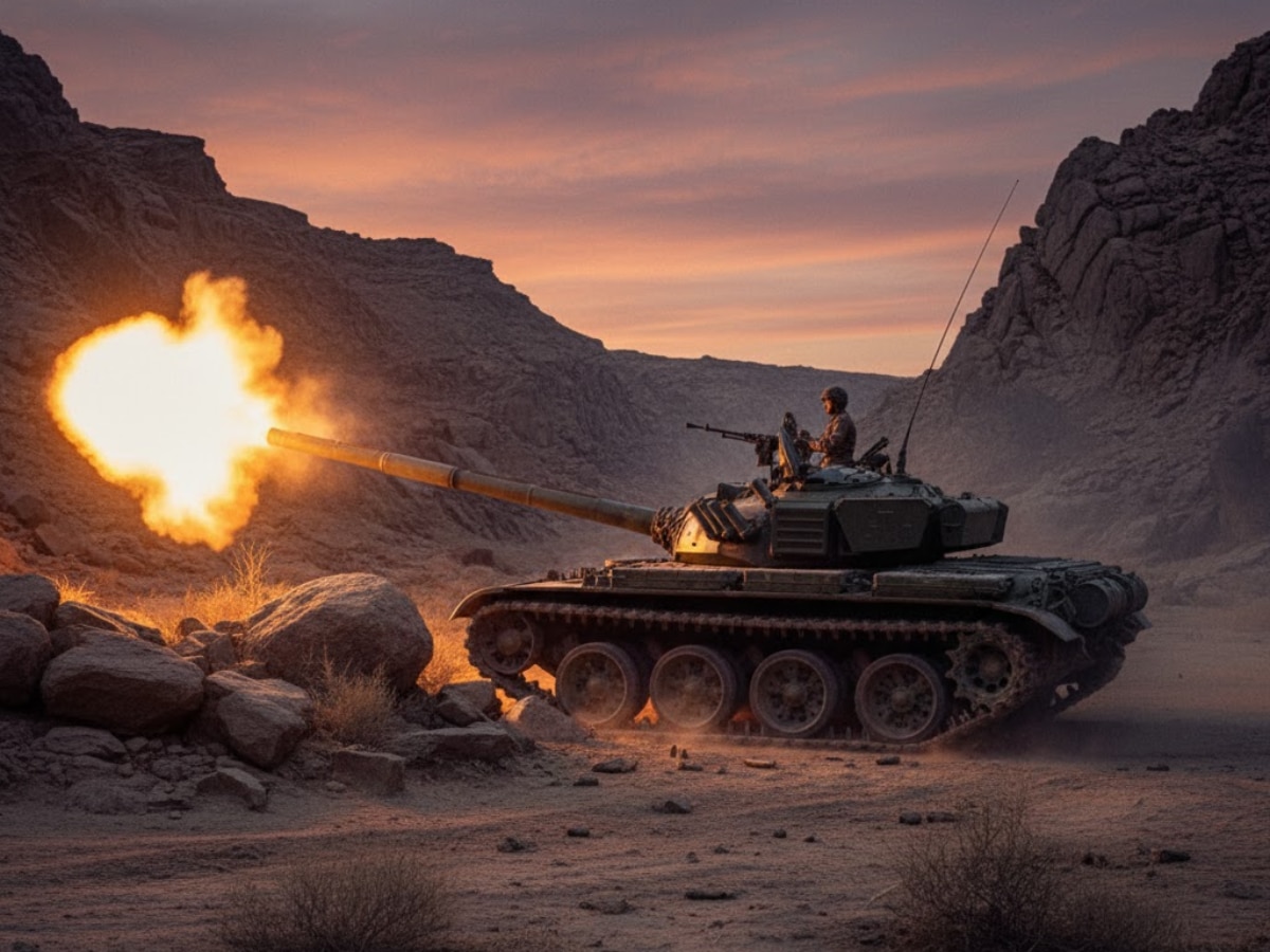 Indias first main battle tank Vijayanta developed in 1960 105mm gun ...