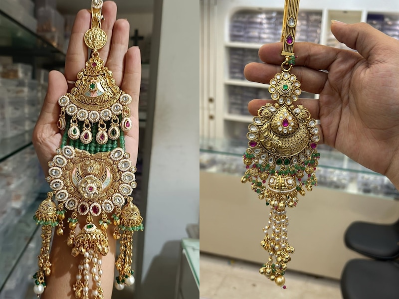 latest gold plated key chain designs trending bridal chabi challa ...